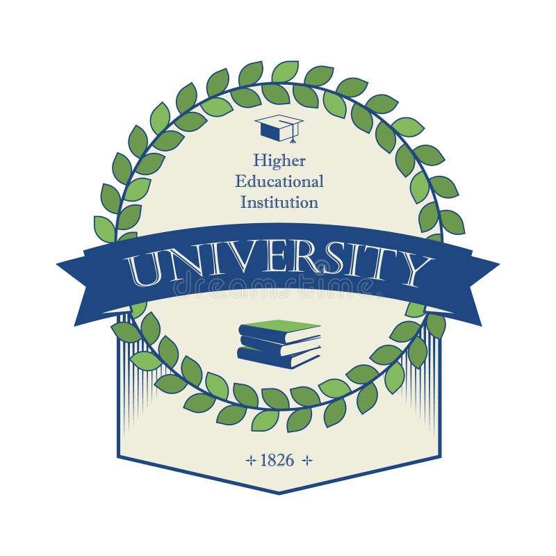 Sign University Coat of Arms Education at University, L Stock ...