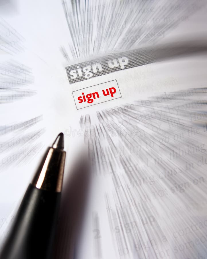 Sign up stock image. Image of closeup, register, community - 21502359