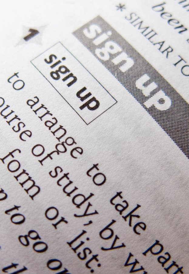 Sign up stock image. Image of closeup, register, community - 21502359