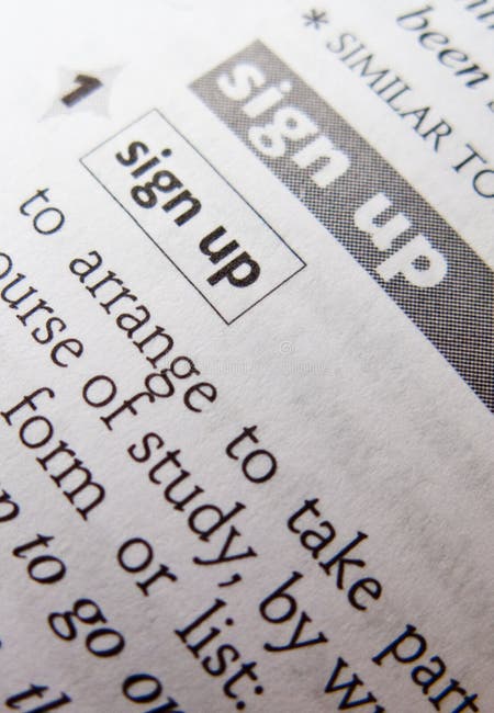 Sign up stock image. Image of closeup, register, community - 21502359