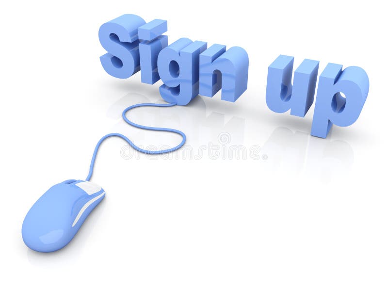 Sign up stock illustration. Illustration of remember - 27838826