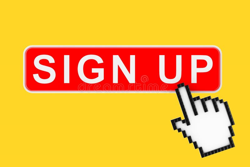 Sign Up Here Button Stock Illustrations – 397 Sign Up Here Button Stock ...