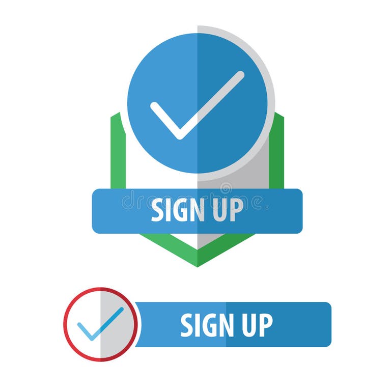 Sign Up Button Stock Illustrations – 60,770 Sign Up Button Stock ...