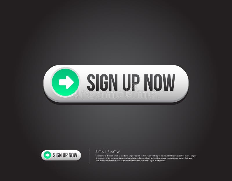 Sign Up Button stock vector. Illustration of label, vector - 197121728 Sign Up Button stock vector. Illustration of label, vector - 197121728