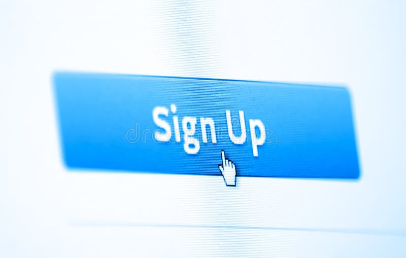 Sign up stock photo. Image of close, internet, pointer - 47368230