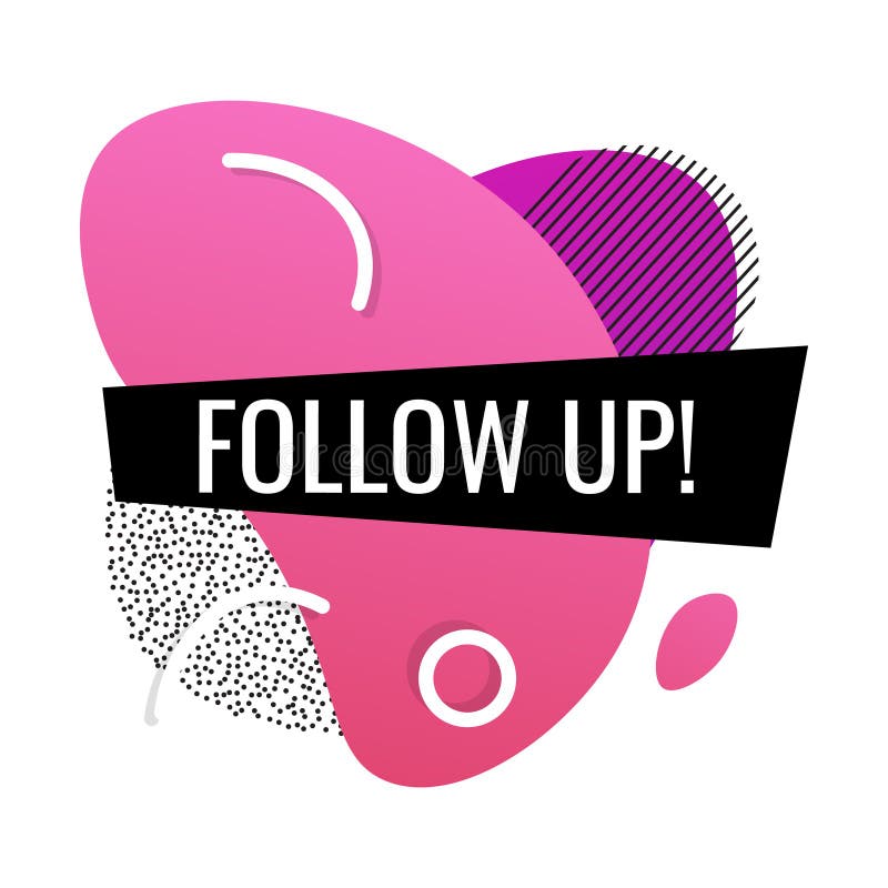 Sign Up Follow Up Button. Modern Gradient 2019 Vector Template, Flow ...