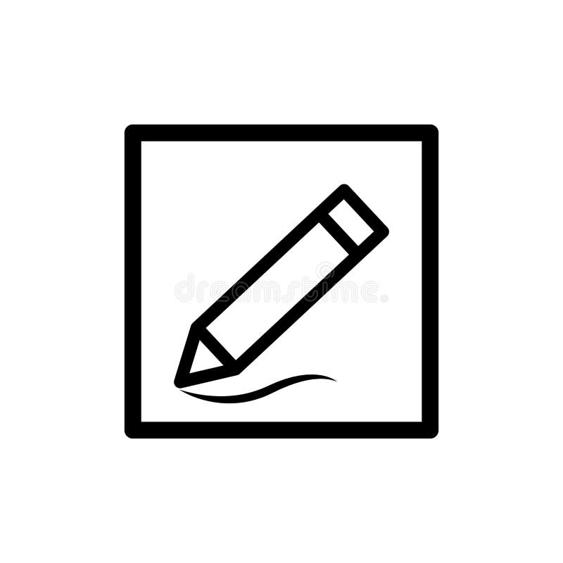 Sign Up Icon, Edit Icon, Pencil Icon. Design Vector Stock Vector ...