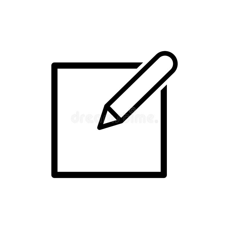 Sign Up Icon, Edit Icon, Pencil Icon. Design Vector Stock Vector ...