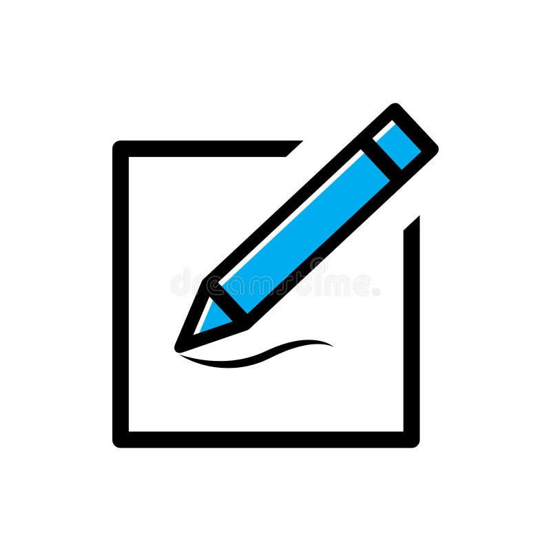 Sign Up Icon, Edit Icon, Pencil Icon. Design Vector Stock Vector ...