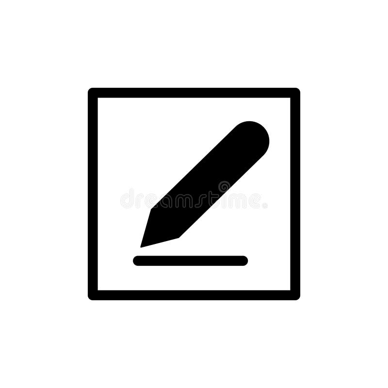 Sign Up Icon, Edit Icon, Pencil Icon. Design Vector Stock Vector ...