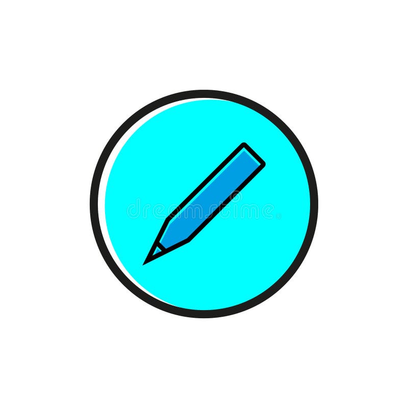 Sign Up Icon, Edit Icon, Pencil Vector Symbol Illustration Flat. Design ...