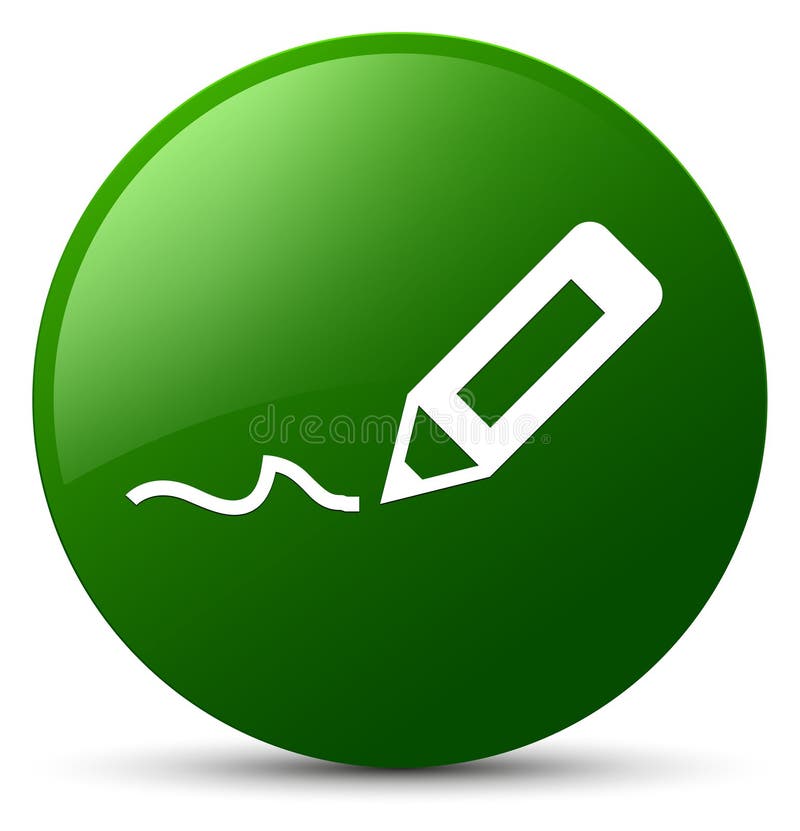 Sign Up Icon Green Round Button Stock Illustration - Illustration of ...
