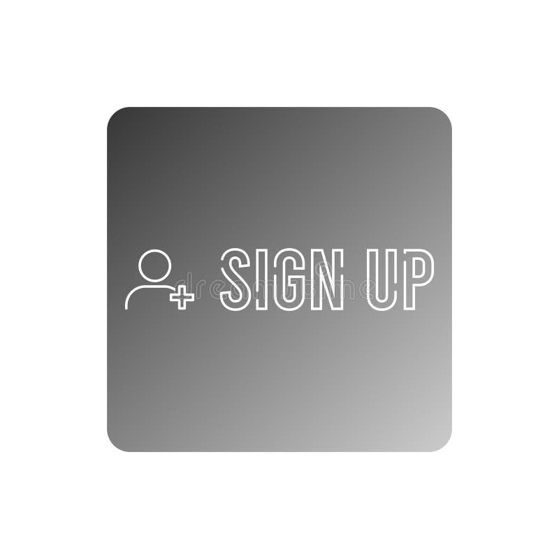 Sign up icon vector stock vector. Illustration of outline - 311770863