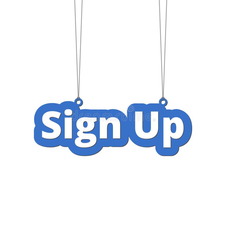 Sign up sign, Sign up icon stock vector. Illustration of quality ...
