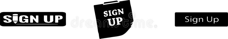 Sign Up Become A Member Icon Stock Vector - Illustration of ...