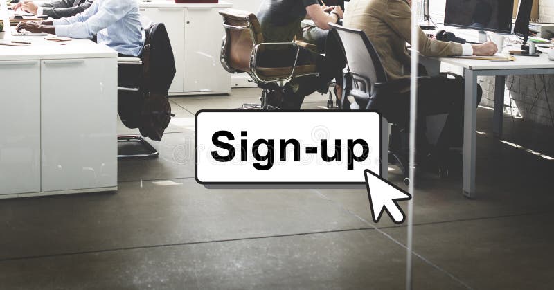 Sign-Up Join Login Member Network Page User Concept Stock Image - Image ...