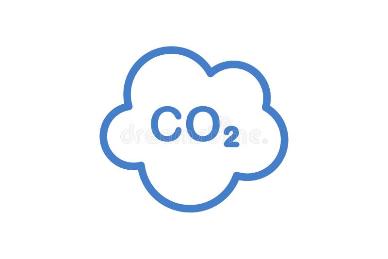 Symbol of oxygen CO2 stock illustration. Illustration of symbol - 227794795