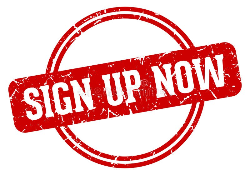 Sign up now stamp stock illustration. Illustration of rubber - 347741011