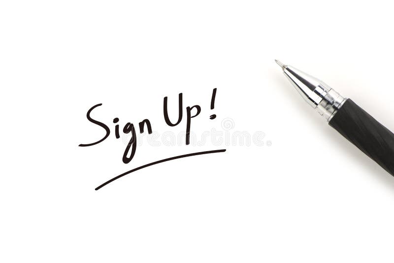 Sign Up! stock image. Image of macro, offer, contract - 41300725