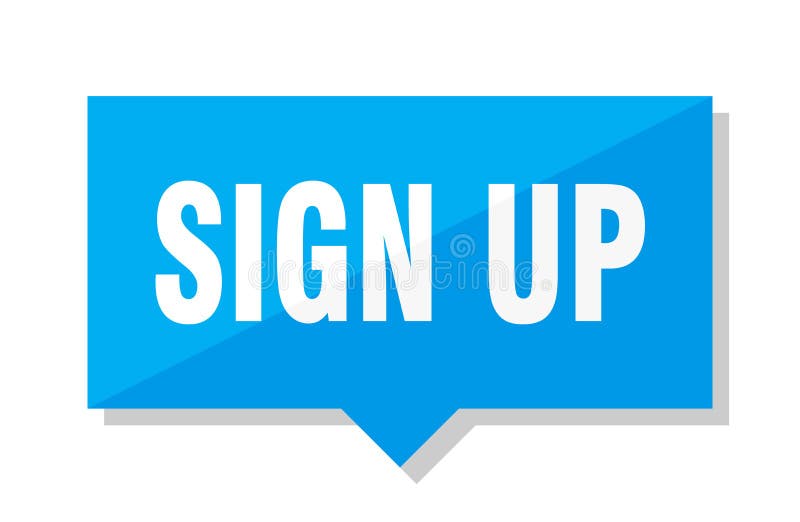 Sign up price tag stock vector. Illustration of white - 117581169