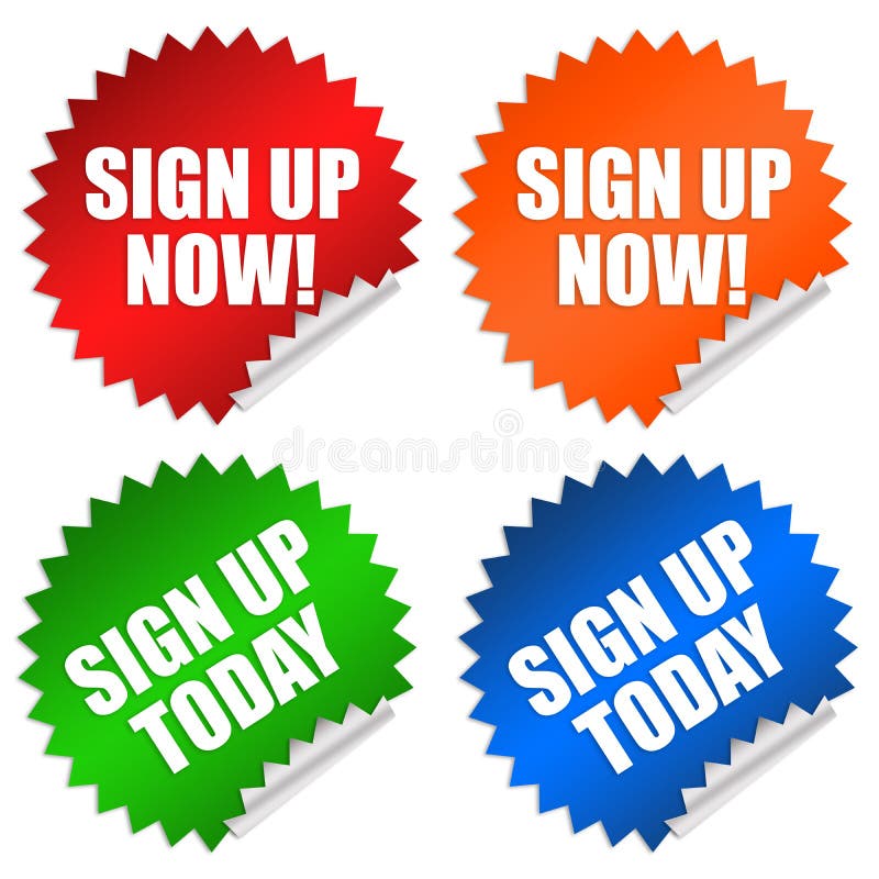 Sign up register stock illustration. Illustration of stick - 17583316