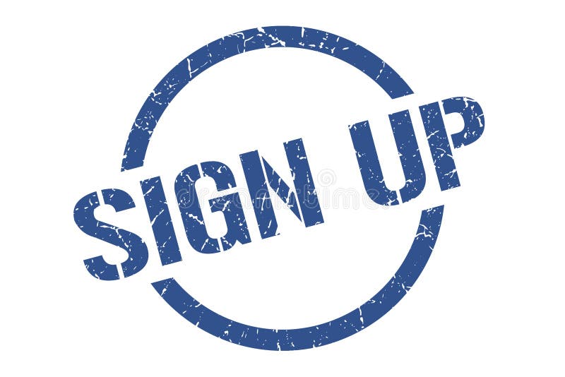 Sign up stamp stock vector. Illustration of scratched - 136944620