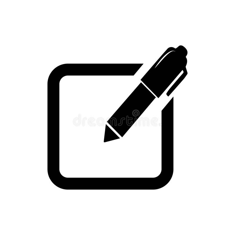 Sign Up Icon. Edit, Write Icon Symbol Stock Illustration - Illustration ...