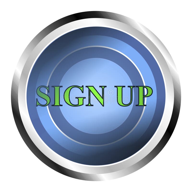 Sign Up Become a Member Icon Stock Vector - Illustration of internet ...