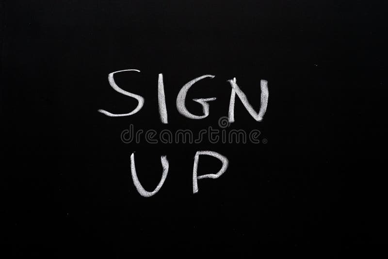 Sign Up stock illustration. Illustration of black, sign - 141316317