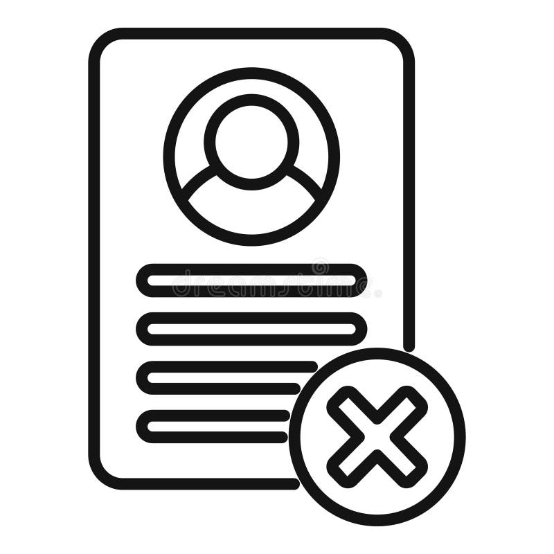 Sign User Delete Icon Outline Vector. People Remove Stock Vector ...