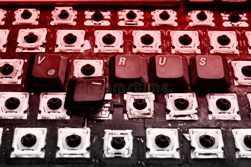 Sign VIRUS on keyboard stock photo. Image of wide, email - 85443262