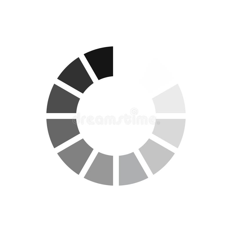 Sign Waiting Download on Internet Icon, Flat Style Stock Vector ...