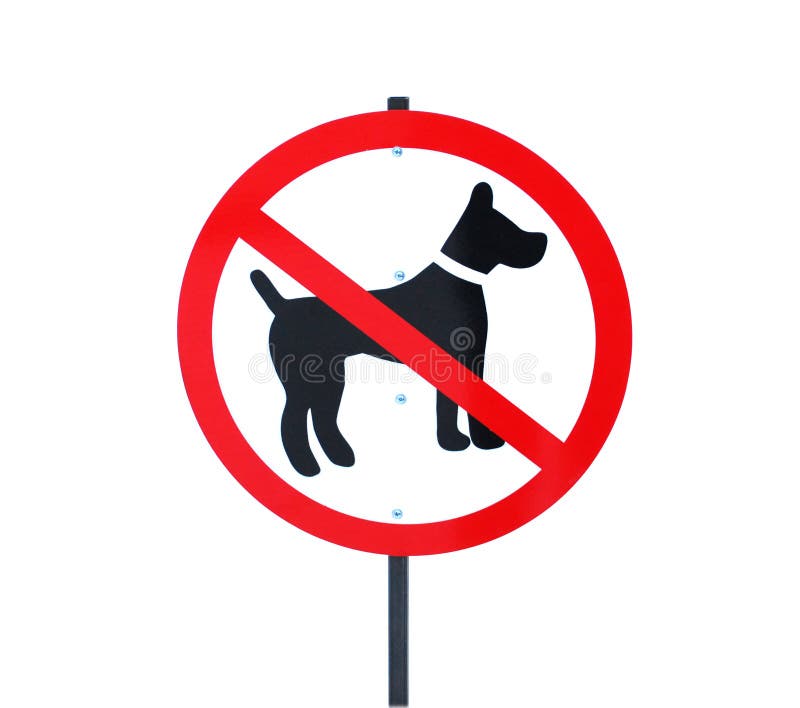 Sign walking dogs banned stock image. Image of walking - 86293459