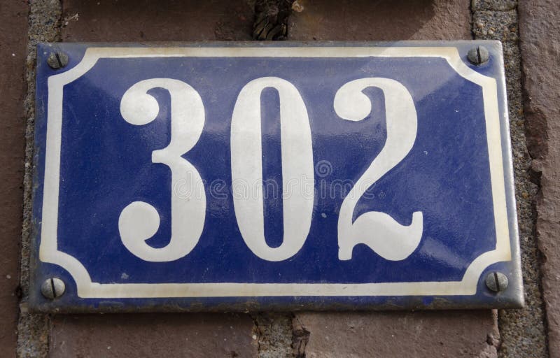 The Number Three Hundred Two-302 Stock Photo - Image of design, rusty ...