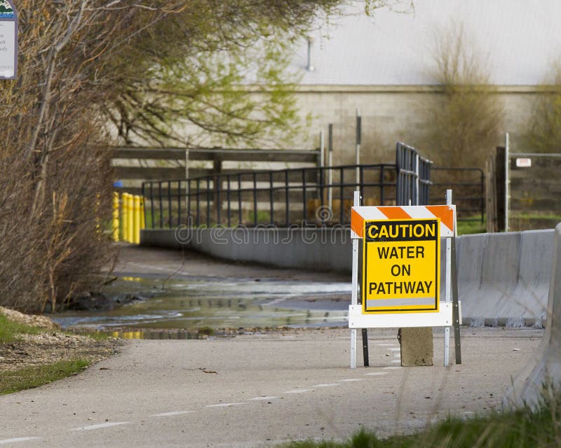Sign Warning about Closed Path Editorial Image - Image of danger ...