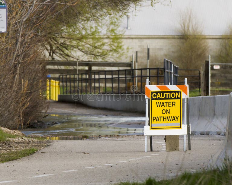 Sign Warning about Closed Path Editorial Image - Image of danger ...