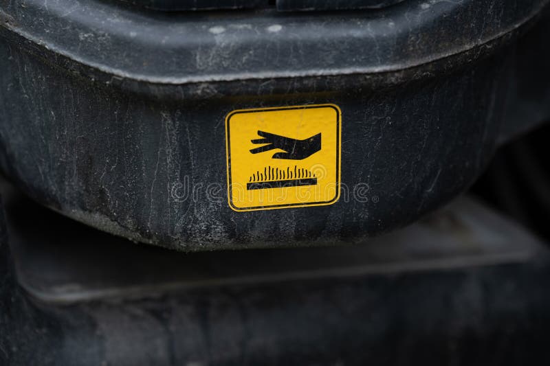 Sign Warning for Risk of Injury.. Stock Photo - Image of caution ...