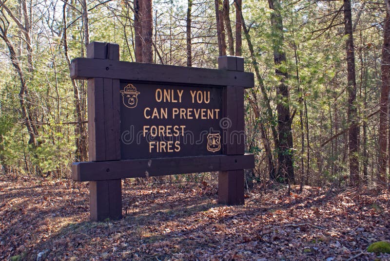 Sign Warning only You Can Prevent Forest Fires Editorial Photo - Image ...