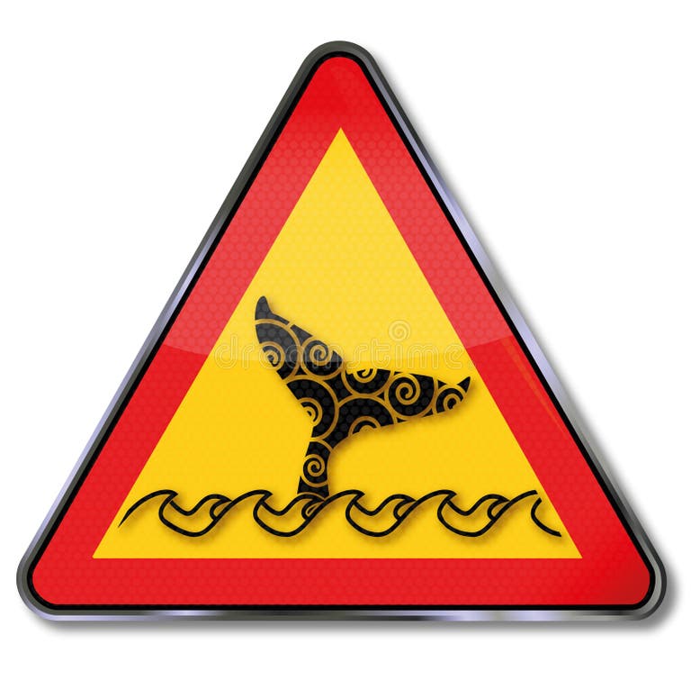 Sign with whale dive stock vector. Illustration of fluke - 156923252