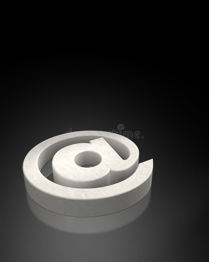 At sign stock illustration. Illustration of white, graphic - 45874380