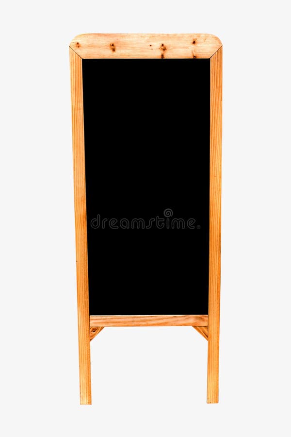 Sign wood black board stock photo. Image of announcement - 72750210