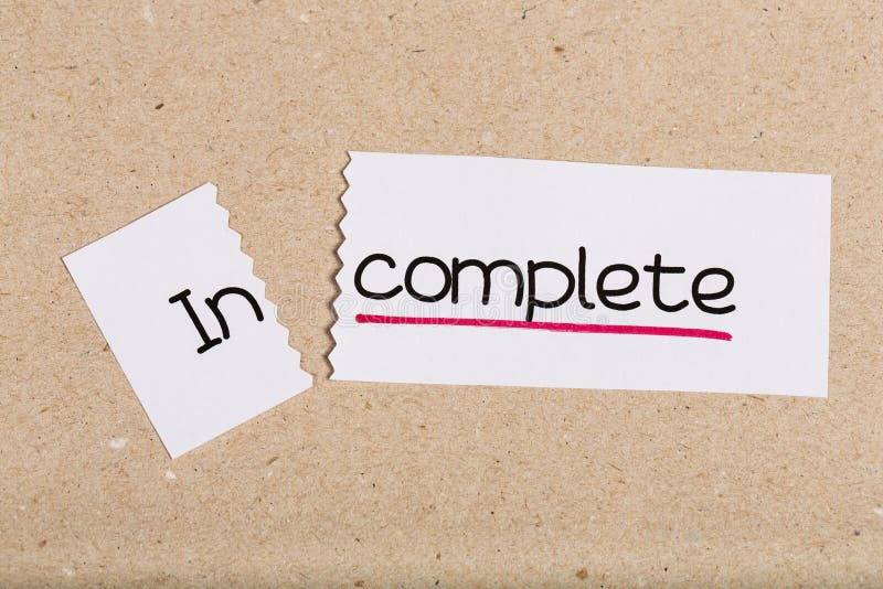 Sign with Word Incomplete Turned into Complete Stock Image - Image of ...