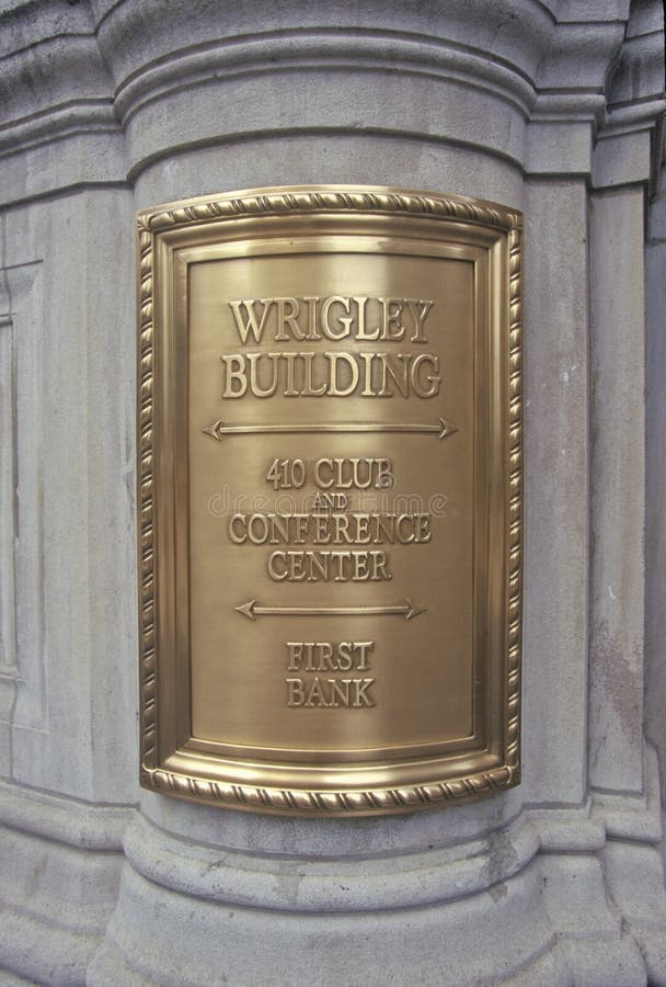 Sign on the Wrigley Building, Chicago, Illinois Editorial Image - Image ...