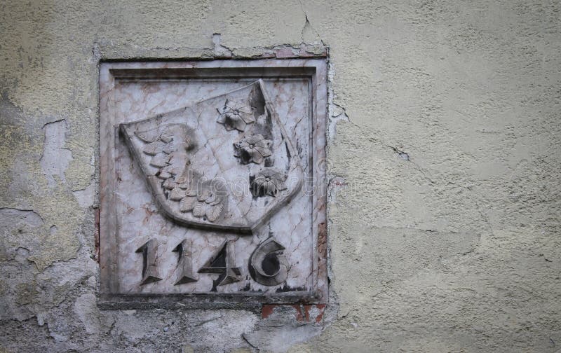 1146 Sign stock photo. Image of historic, wall, carving - 138390204
