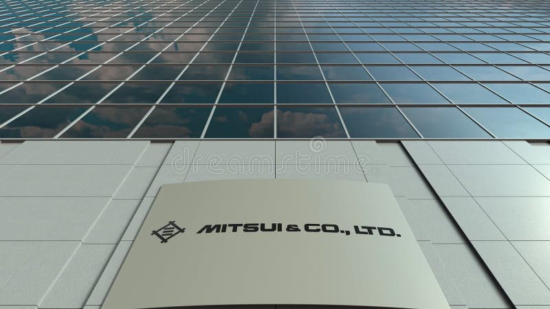 Signage Board with Mitsui and Co. Logo. Modern Office Building Facade ...