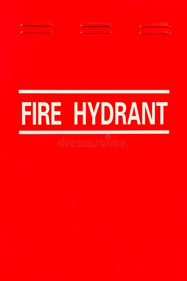 Signage of Fire Hydrant stock illustration. Illustration of danger ...