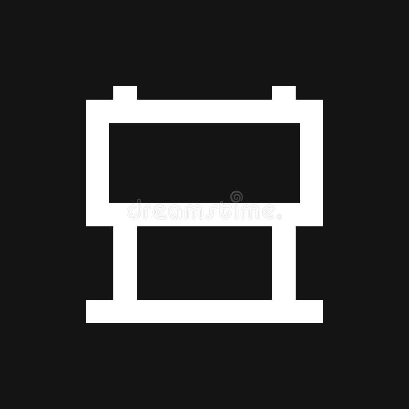 Signage Icon. Signboard Flat Symbol. Illustration Isolated on ...