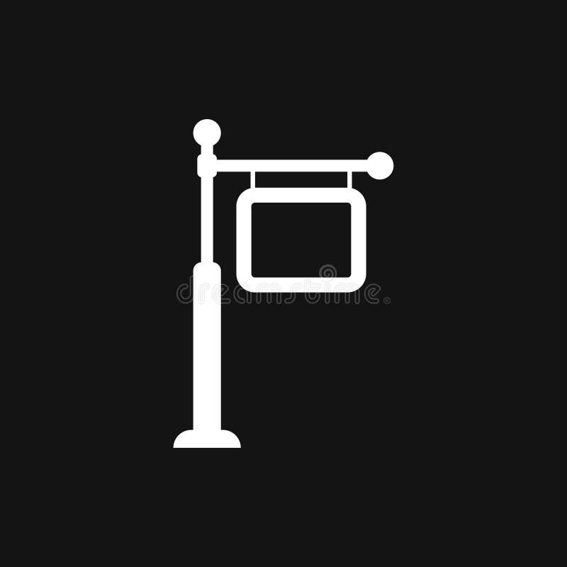 Signage Icon. Signboard Flat Symbol. Illustration Isolated on ...