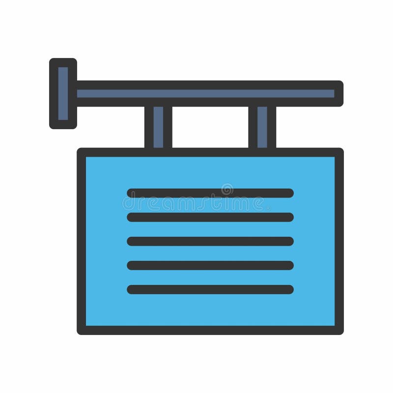 Signage icon vector image. stock illustration. Illustration of icon ...