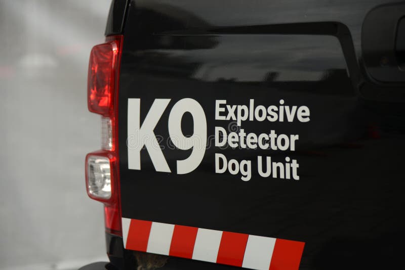 Signage for K9 Explosive Detector Dog Unit Stock Image - Image of ...